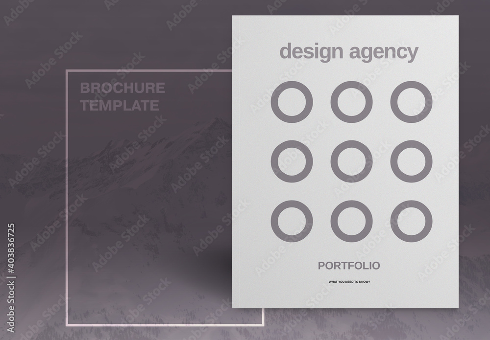 Design Agency Portfolio Layout Stock Template | Adobe Stock