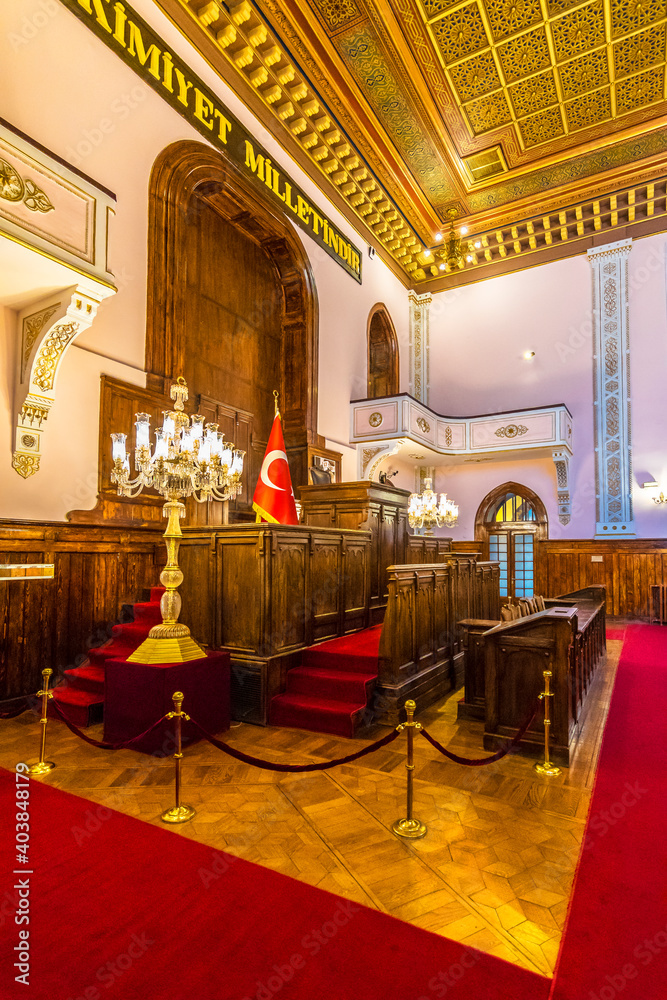 Ankara, Turkey - January 09, 2019 : The Old Grand National Assembly of ...
