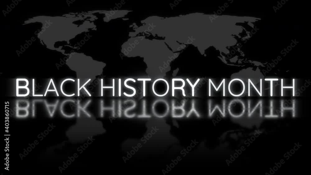 Vidéo Stock Black History Month Cinematic abstract title intro footage ...