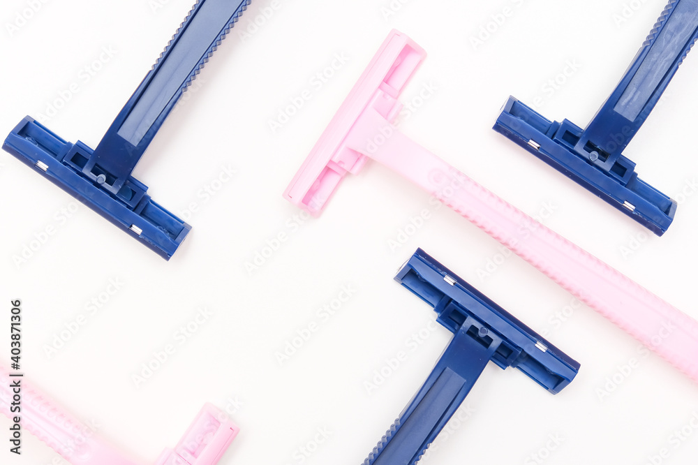 Disposable plastic razor blades for everyday morning routine and ...