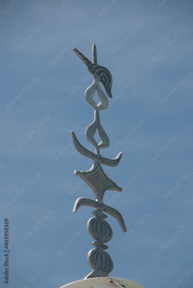 Flèche faitière traditionnelle de Nouvelle-Calédonie Stock Photo ...