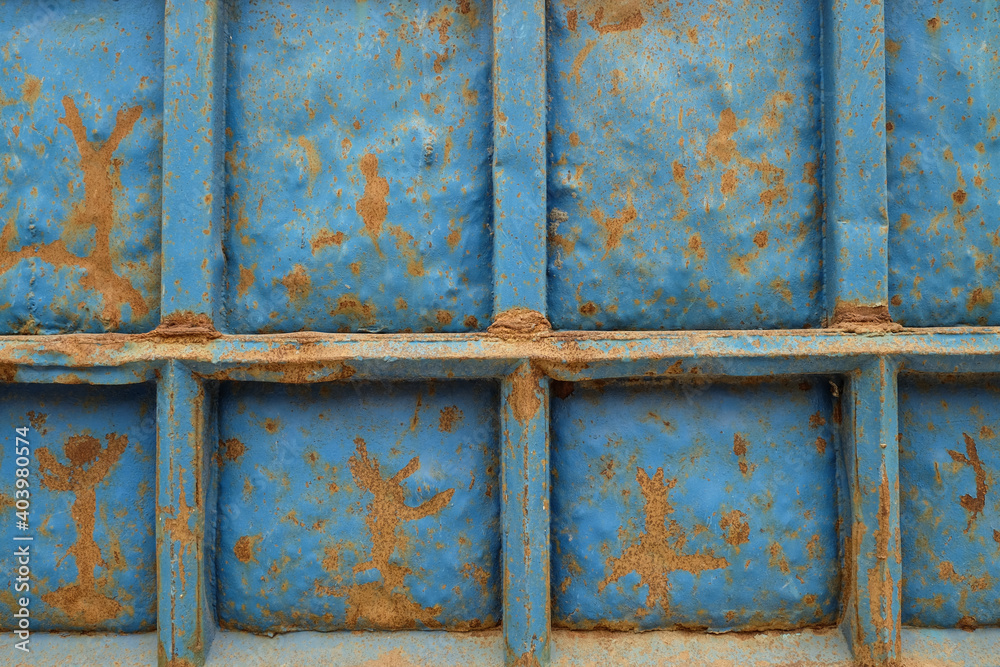 Grunge metal texture. Old blue metal surface. Rusty metal background ...