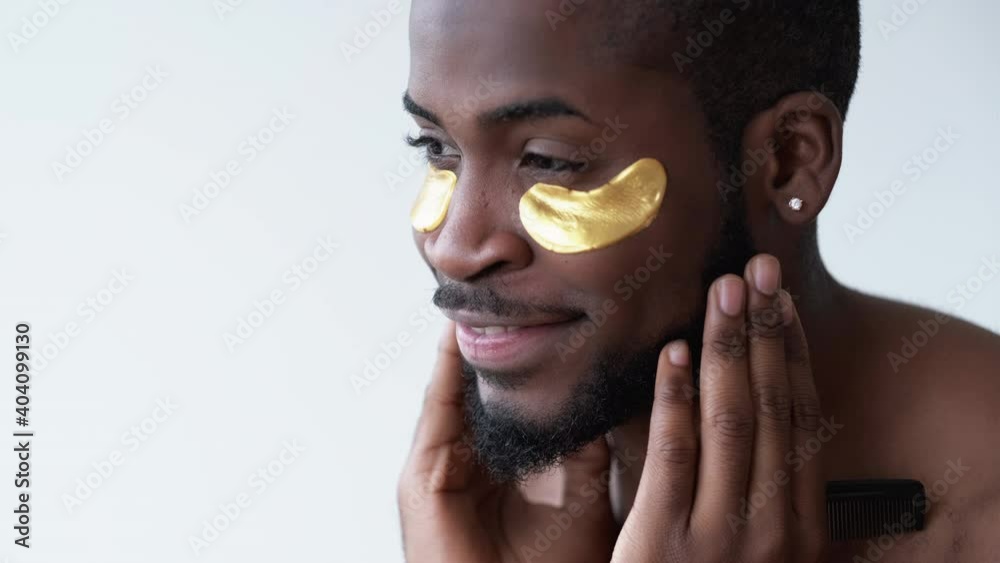 Male grooming. Morning routine. Metrosexual lifestyle. Profile of ...