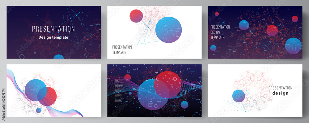 Vector layout of the presentation slides design business template ...