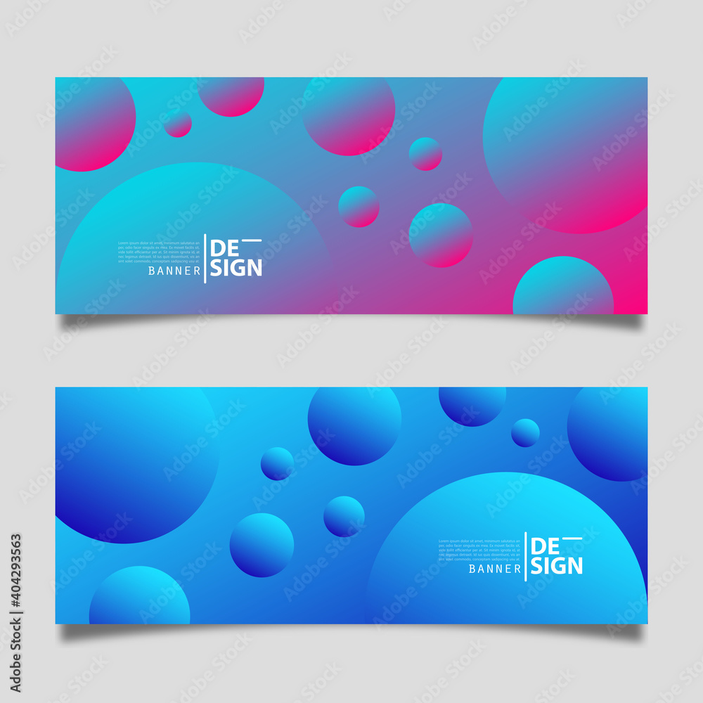 Gradient web banner template best for bussiness card, presentations ...