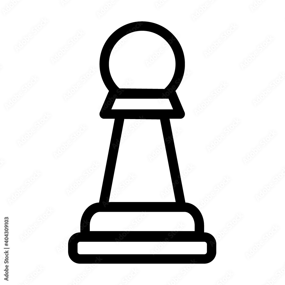 Pawn Chess Pieces. Vector Illustration Icons in outline style. Stock ... Pawn Chess Pieces. Vector Illustration Icons in outline style. Stock ...