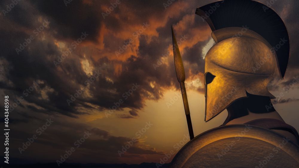 Greek Spartan Background