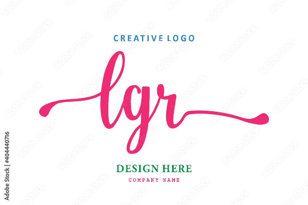 LGR lettering logo is simple, easy to understand and authoritative ...