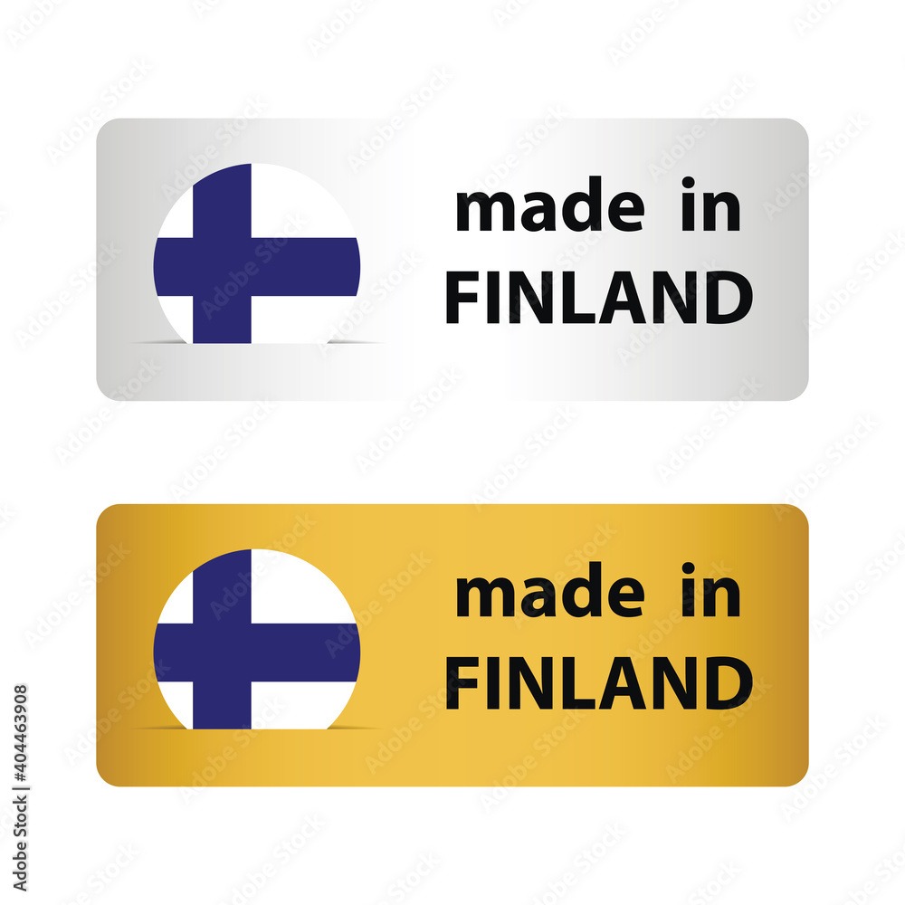made in Finland vector stamp. badge with Finland flag Stock Vector ...