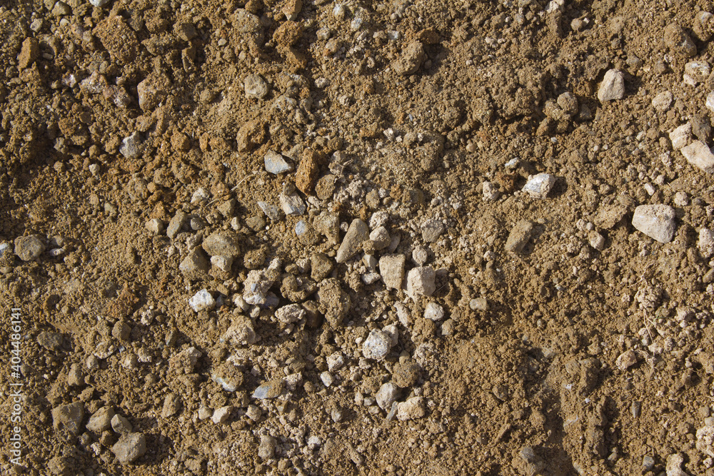 Top view Soil texture background. Sand . Stock Photo | Adobe Stock