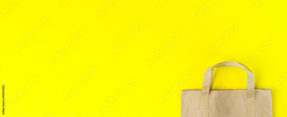 Shopping Bag with handles, poster, banner for advertising and branding ...