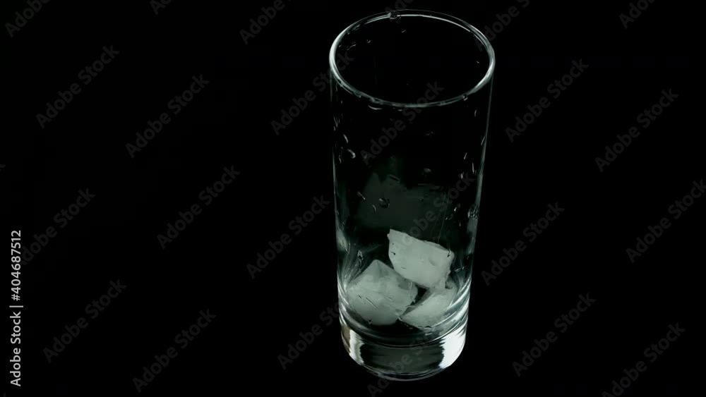 Throw ice cubes into a glass,and fill with yogurt, kefir,milk,the dairy ...