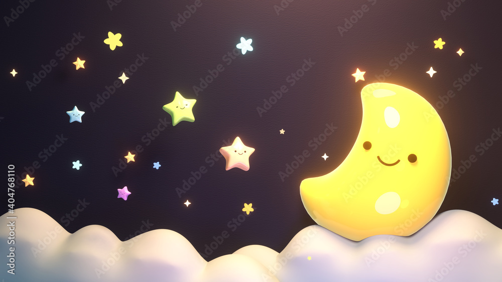 Animated Smiling Moon
