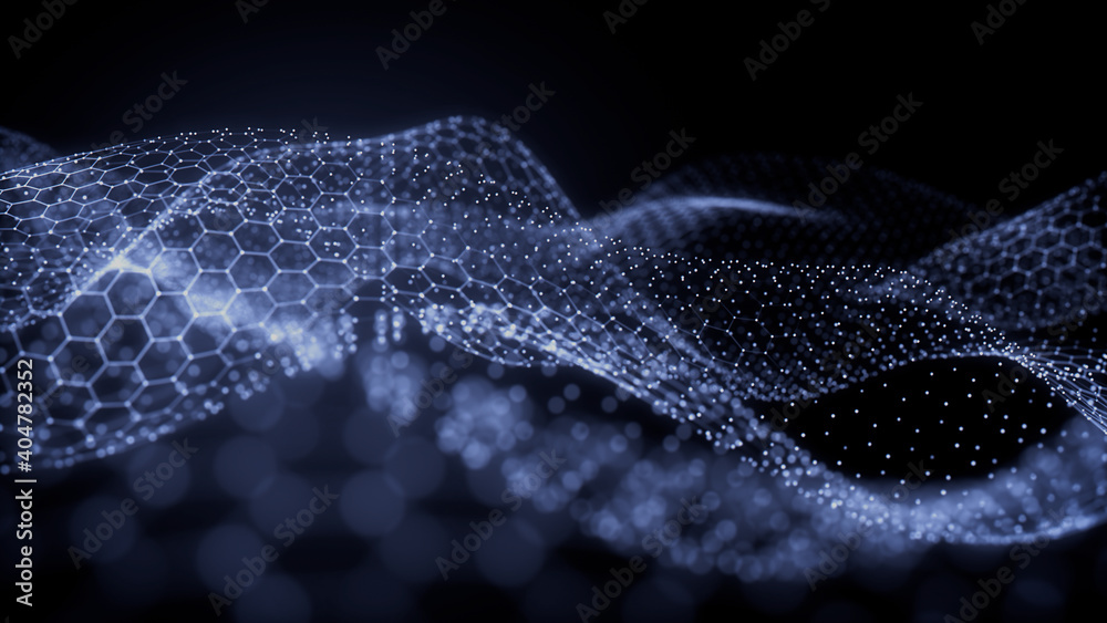 Big Data Vizualisation concept. Information represented as a High Tech ...