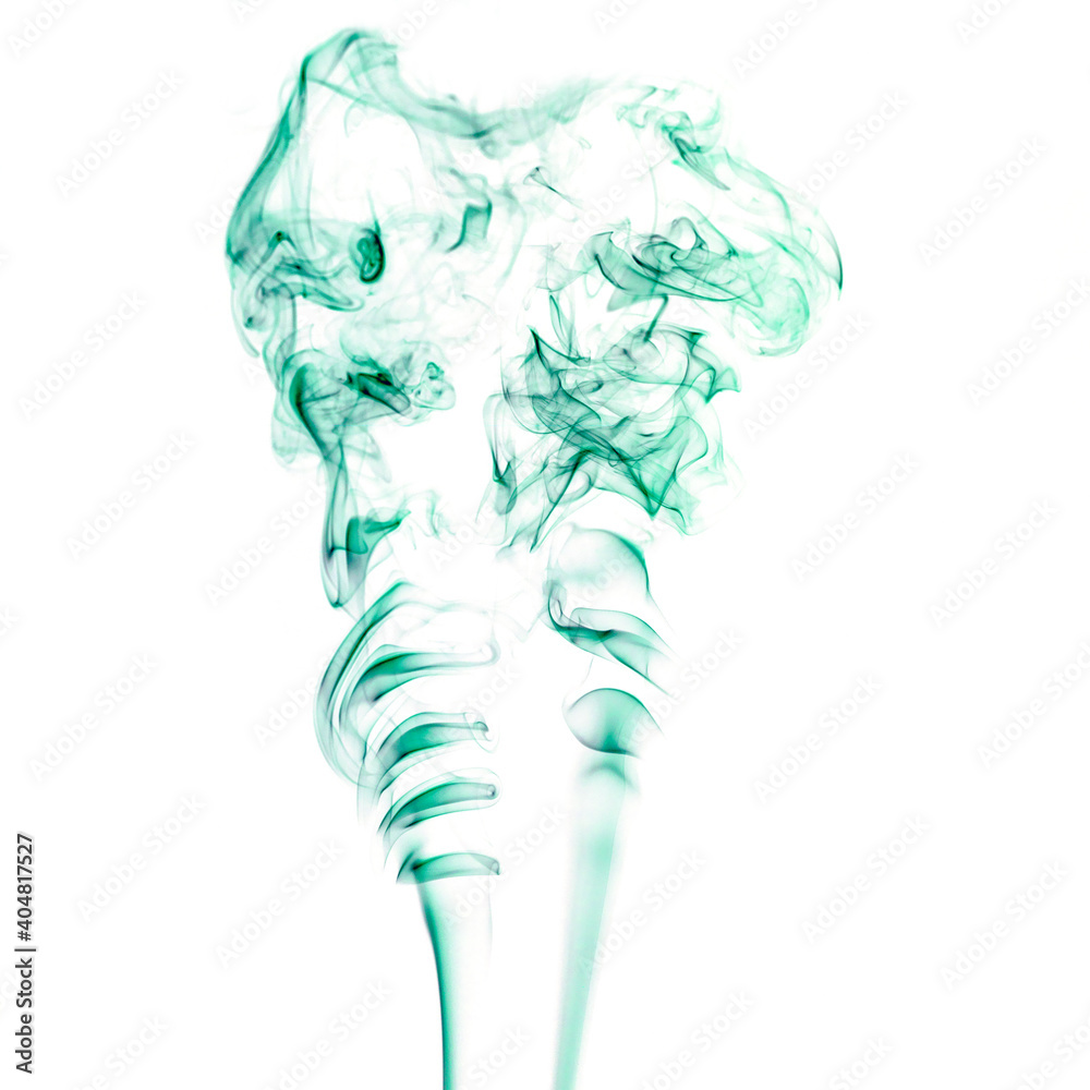 Figuras aleatorias, espirales y olas de humo de colores sobre fondo ...