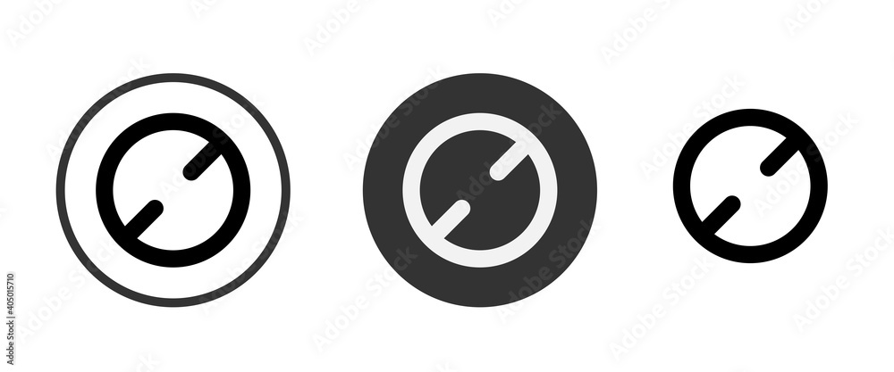 unblock icon . web icon set . icons collection. Simple vector ...