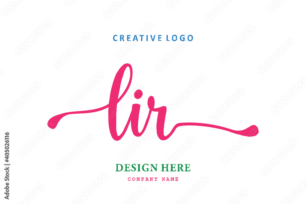 LIR lettering logo is simple, easy to understand and authoritative ...