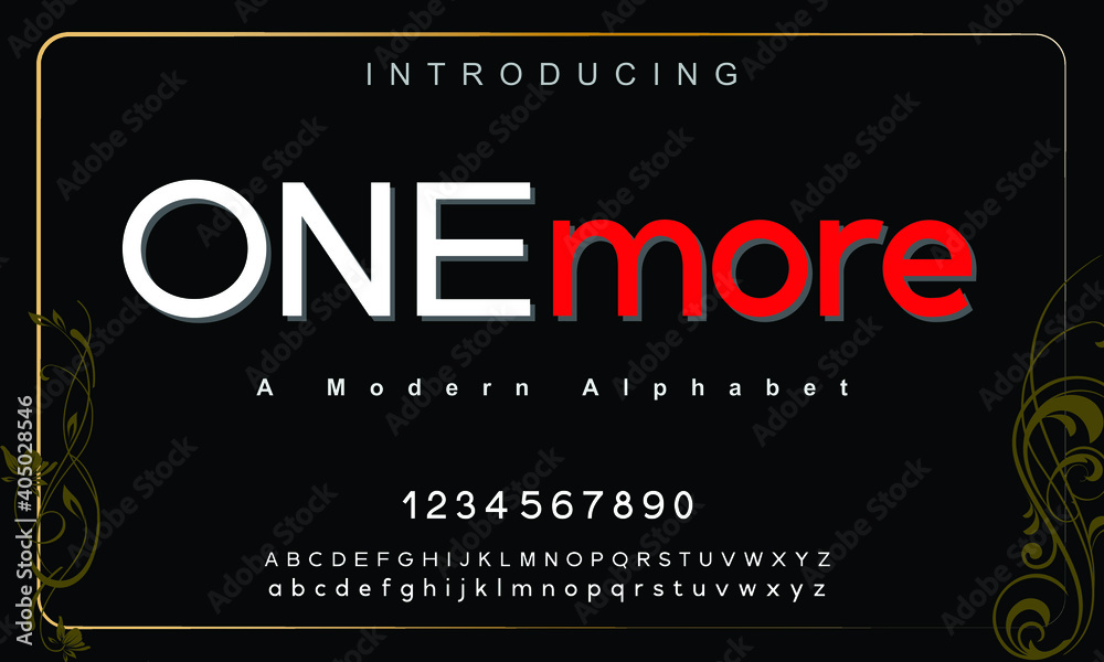 Onemore font. Elegant alphabet letters font and number. Classic Copper ...