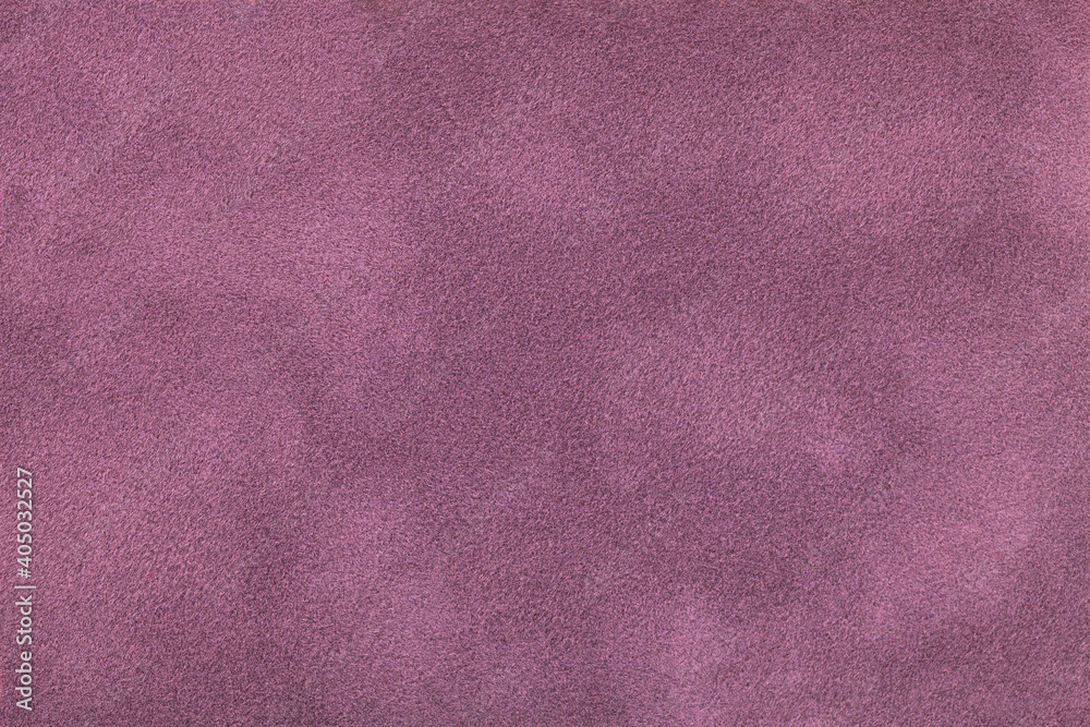 Dark purple matte background of suede fabric, closeup. Velvet texture ...