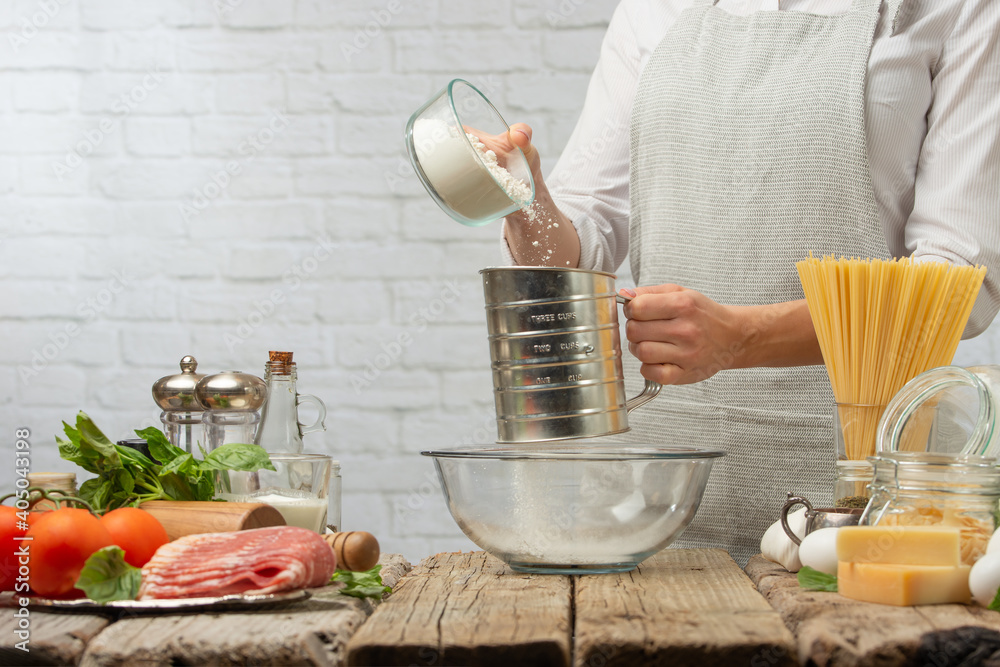 hand, person, dough, chef, flour, pasta, preparation, cook, food ...
