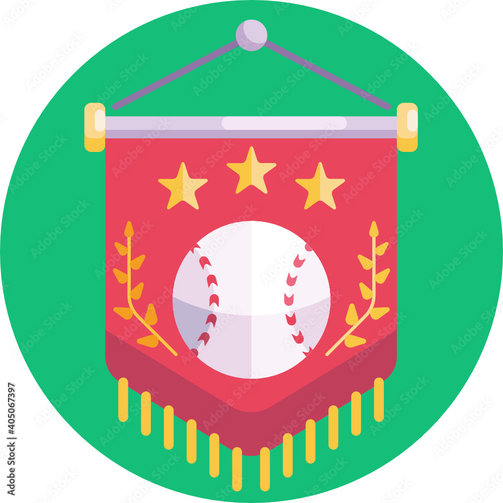 Baseball, softball sport game vector flat icons. Ball, bat, field ...