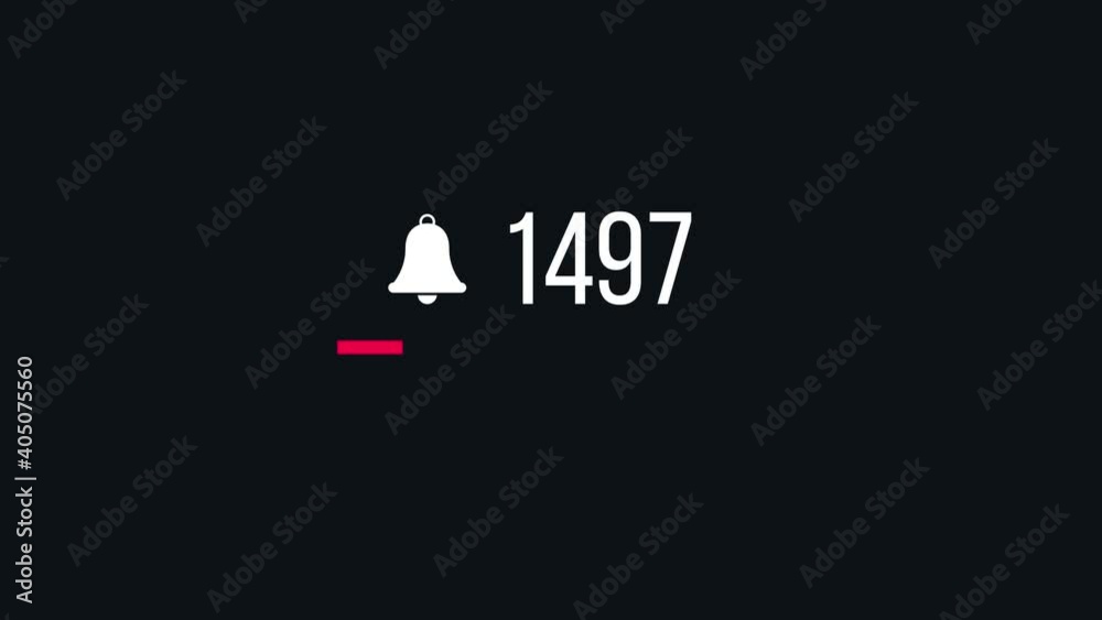 Vídeo do Stock: social media Subscribe counter.Simple motion animation.can be use as video for ...