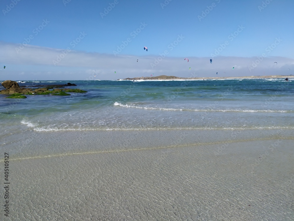 Plage de Pors Carn , pointe de la torche , Finistère, Bretagne Stock ...