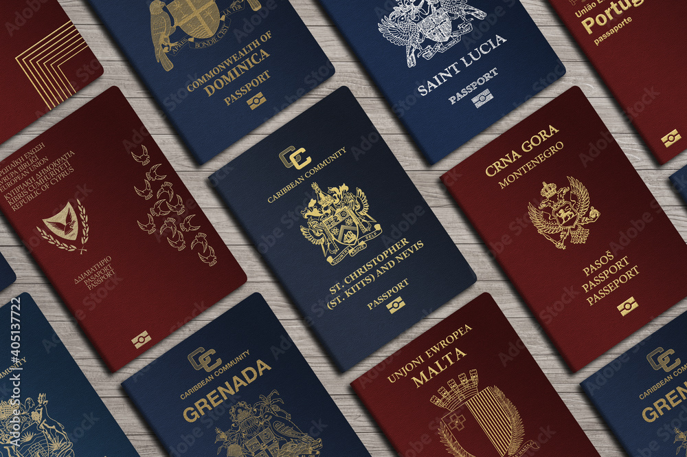 Different Foreign Passports From Many Countries By The World As