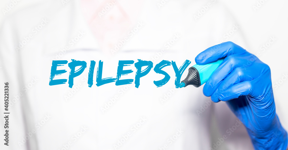 Epilepsy word concept. Epileptic disease and diagnosis Stock Photo ...