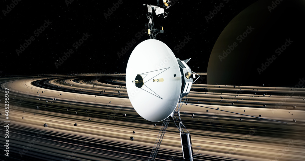 Saturn 3D and its rings, moons of Saturn, Solar System, Solar System ...