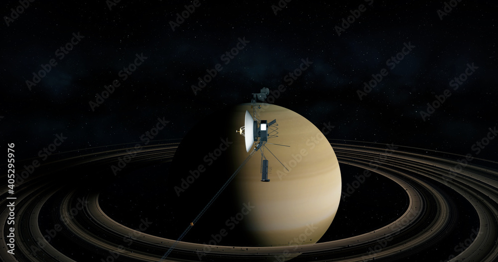 Saturn 3D and its rings, moons of Saturn, Solar System, Solar System ...