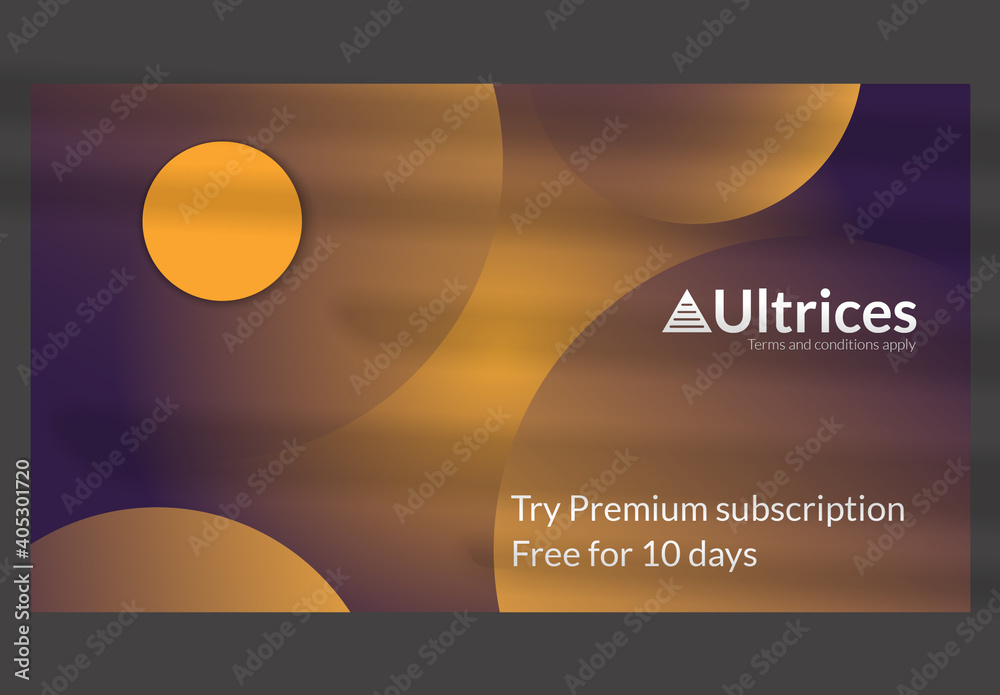 Slideshow Ad Layout with Vanishing Gradient and Paper Cut Shapes Stock ...