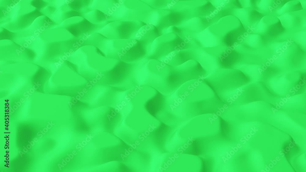 Abstract minimalistic background with green noise wave field. Detailed ...