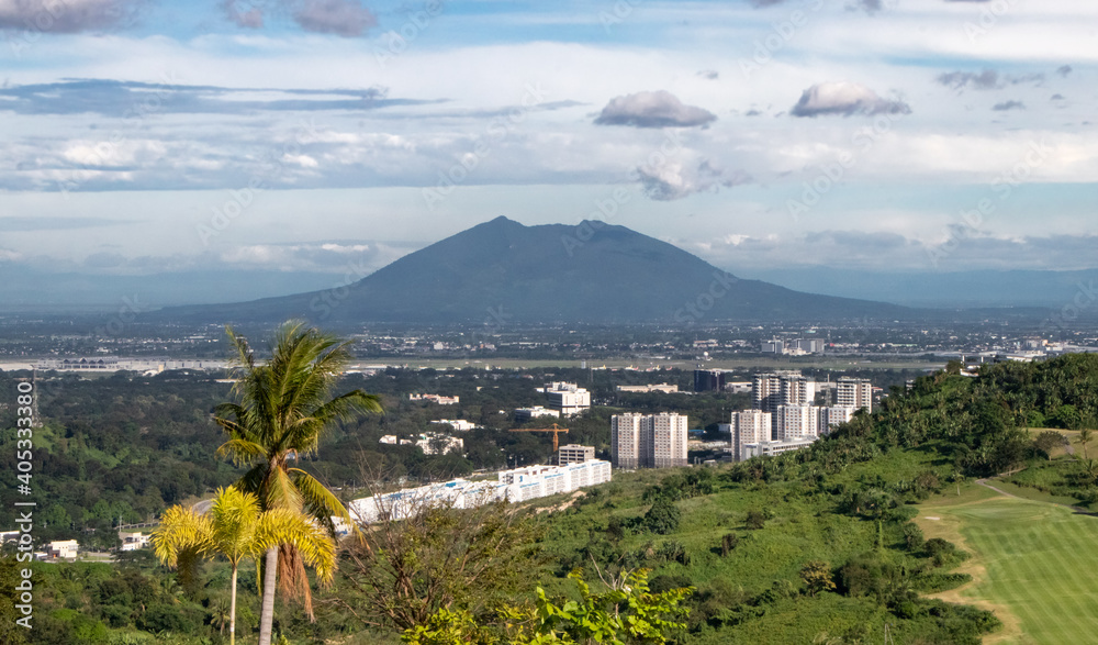 Aerial View of Clark and Mt. Arayat in distance - Clark, Pampanga ...