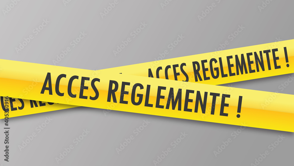Logo accès réglementé. Stock Vector | Adobe Stock