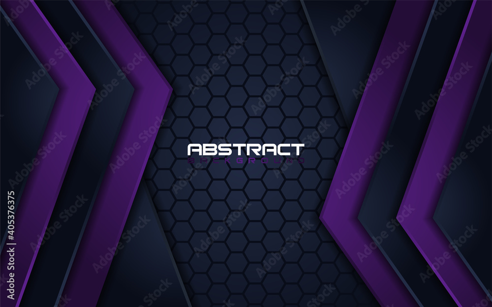 Luxurious Tech Background with Dynamic Line Shapes. Long Horizontal ...