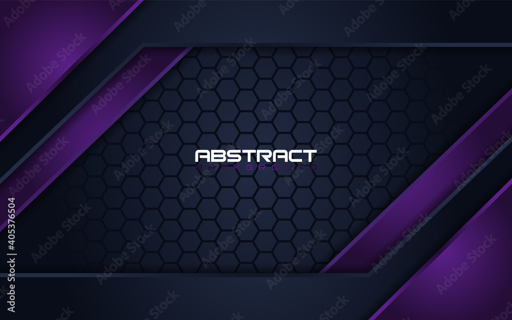 Luxurious Tech Background with Dynamic Line Shapes. Long Horizontal ...