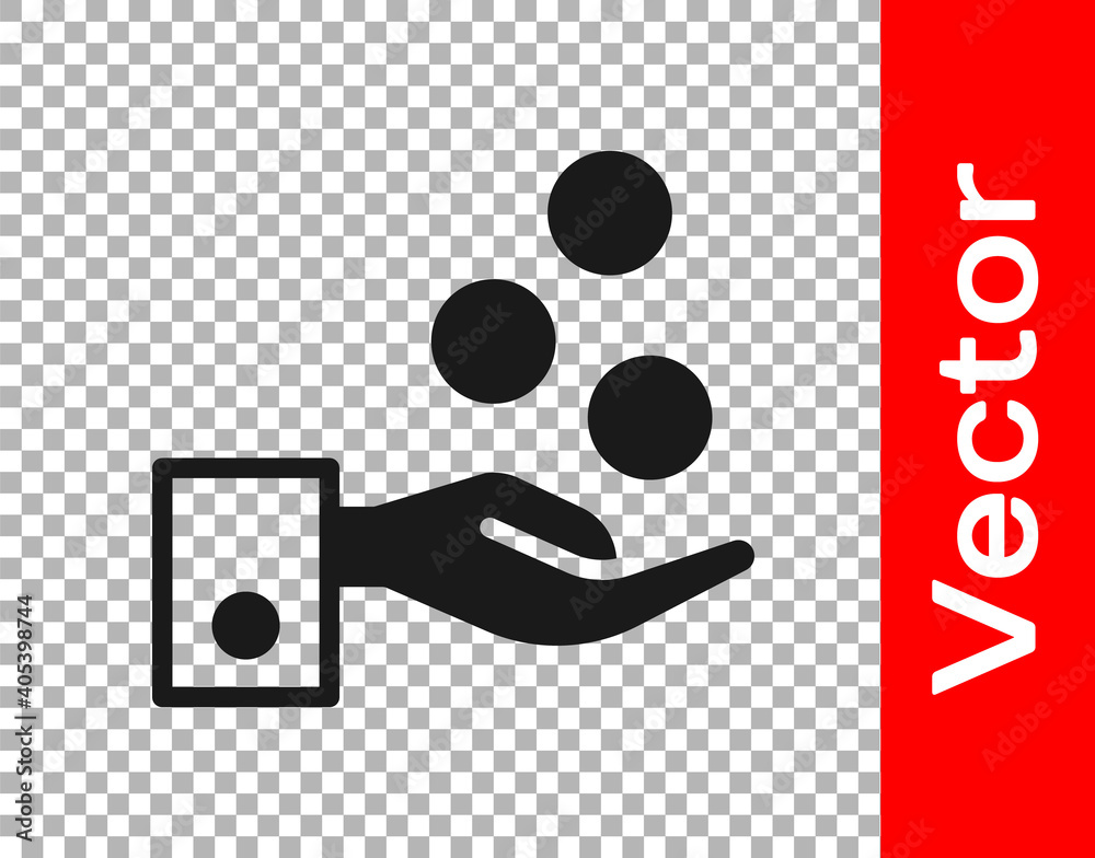 Black People paying tips to service staff in restaurant and hotel icon ...