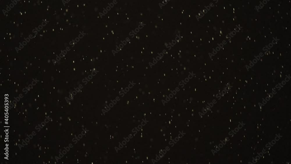 Real Snow, falling snow isolated on black background in 4K to be used ...