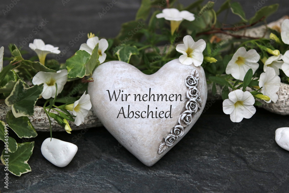 Wir nehmen Abschied Stock Photo | Adobe Stock