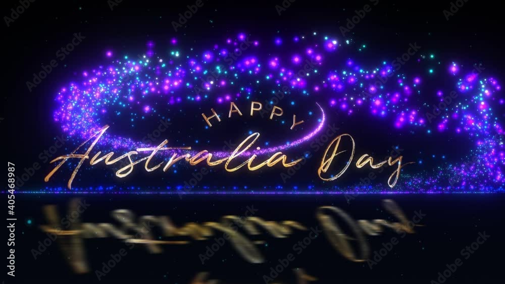 Happy Australia Day 4K 3D Animated Magical cinematic trailer title ...