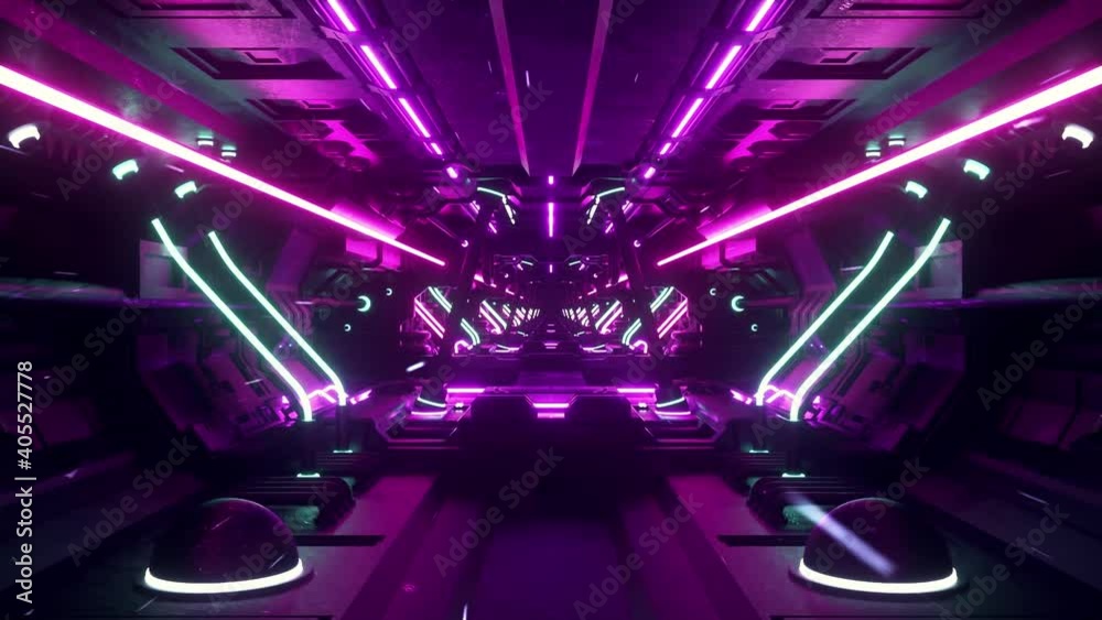 3D Glowing Techno Led Tunnel VJ Loop Motion Background v2 vídeo de ...