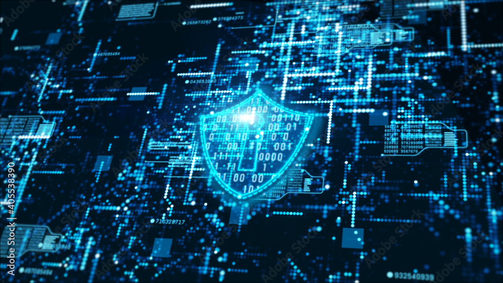 Close-up Of Security Over Device Screen Stock Photo | Adobe Stock