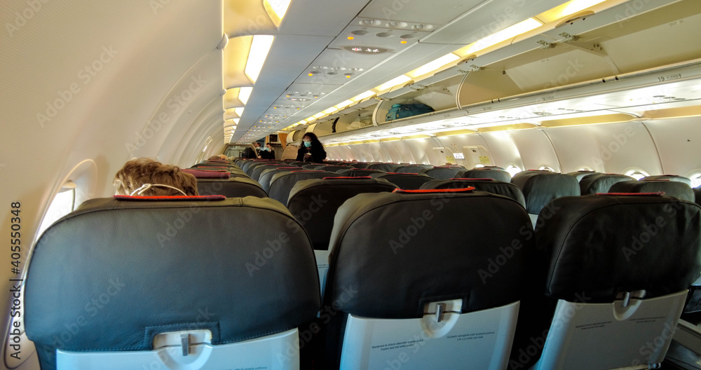 Onboard Passenger Aircraft Stock Photo | Adobe Stock