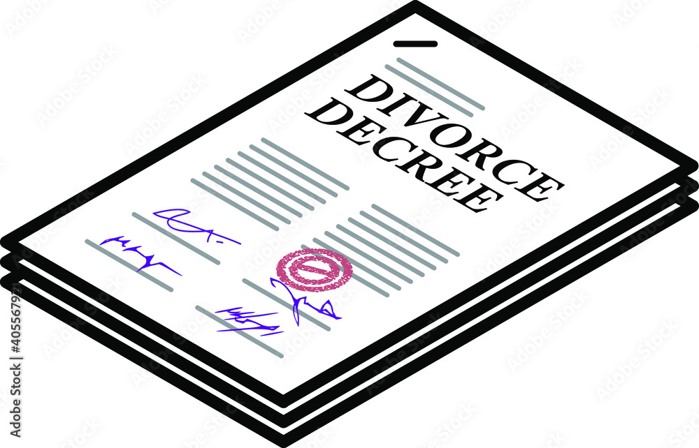Divorce Papers Clipart