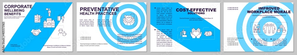 Cost effective solutions brochure template. Best health practices ...