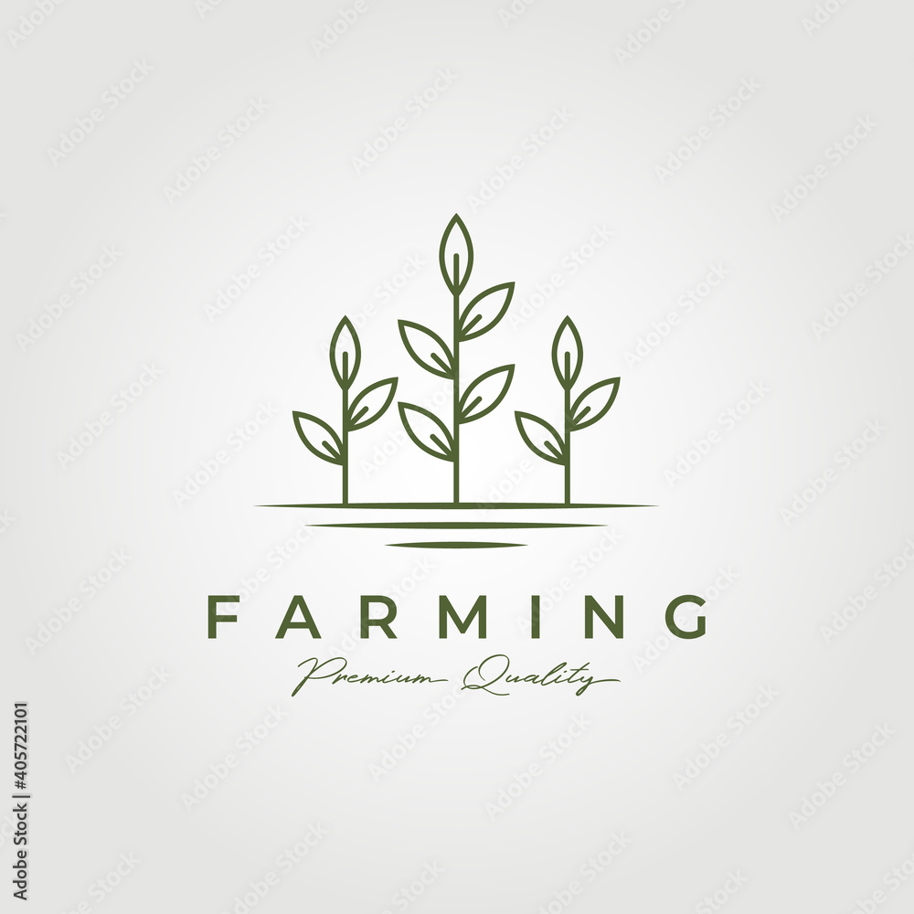 farming logo, agriculture logo vector illustration design graphic ...