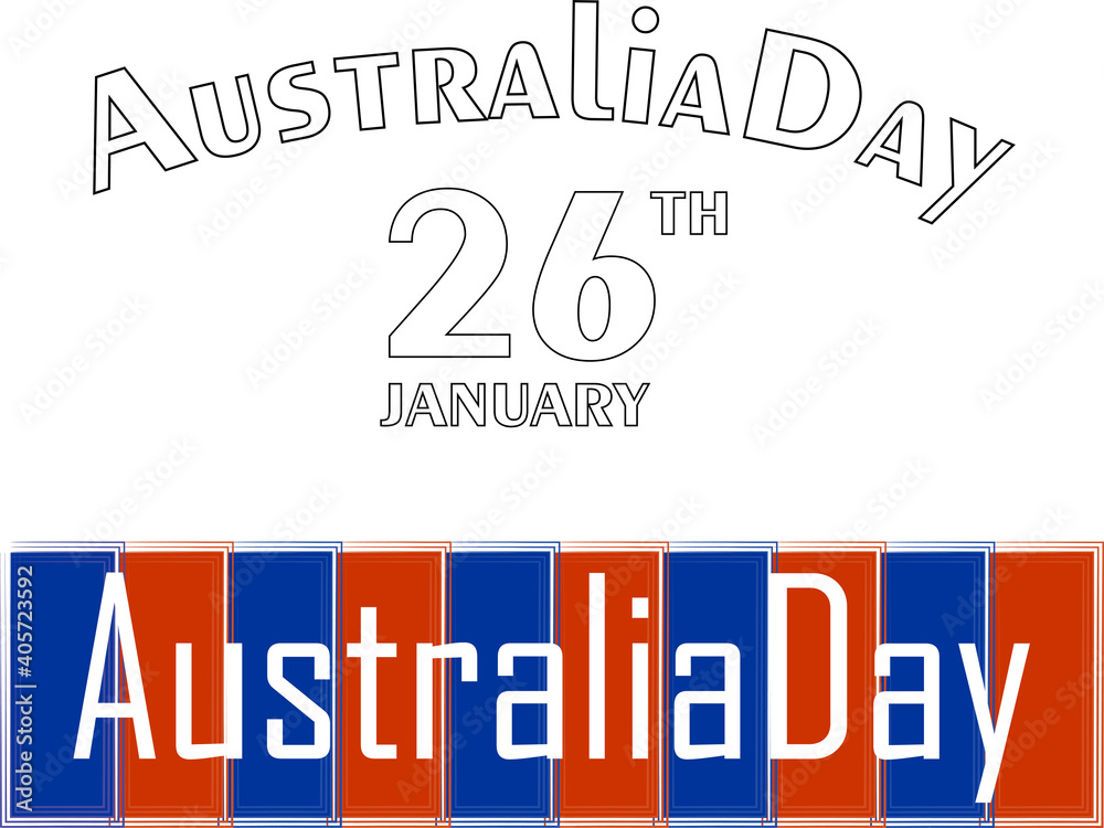 Lettering Australia Day, font design for national events every 26 ...