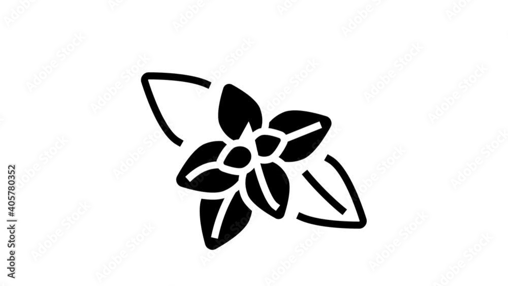 peppermint aromatherapy animated glyph icon. peppermint aromatherapy ...
