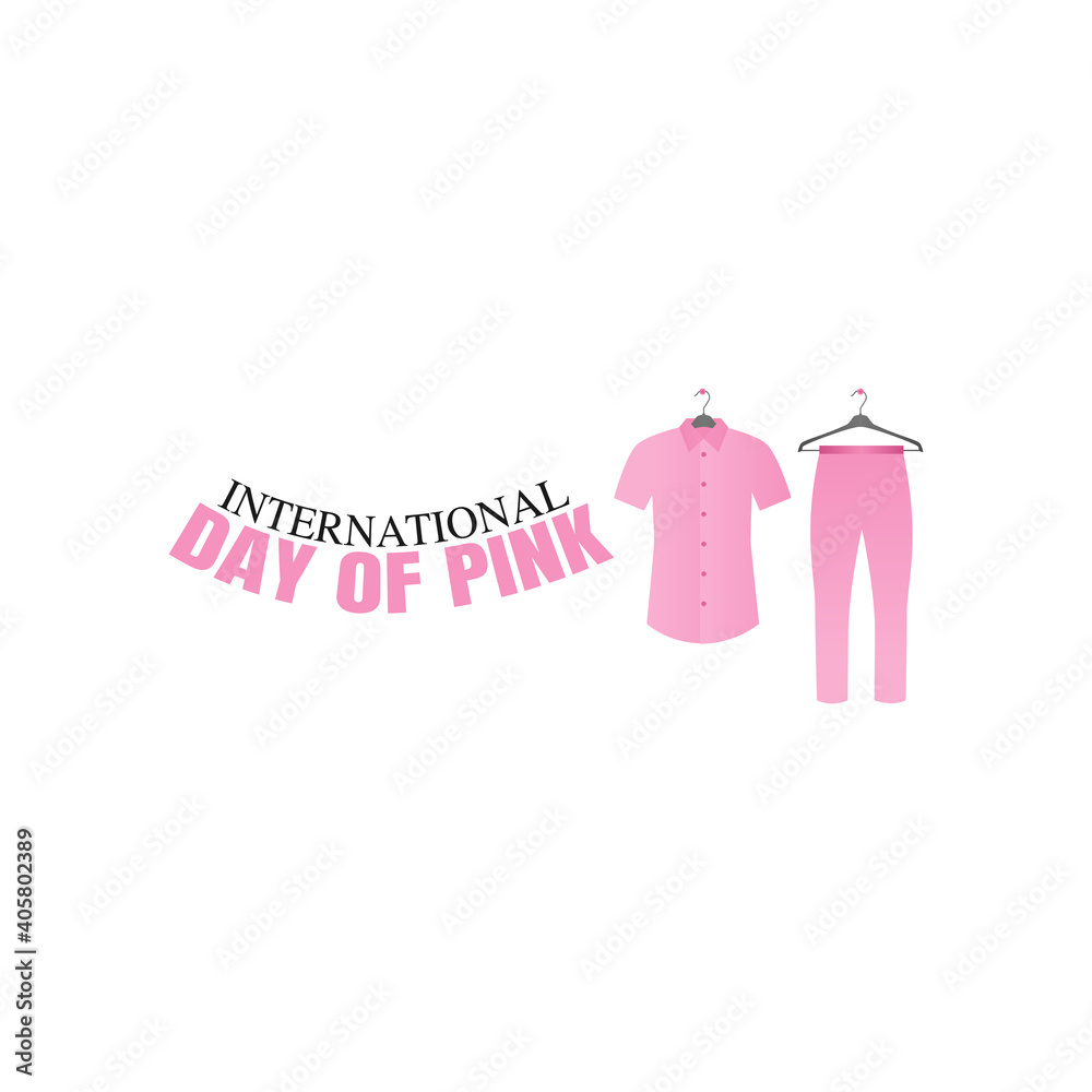 vector graphic of international day of pink good for international day ...
